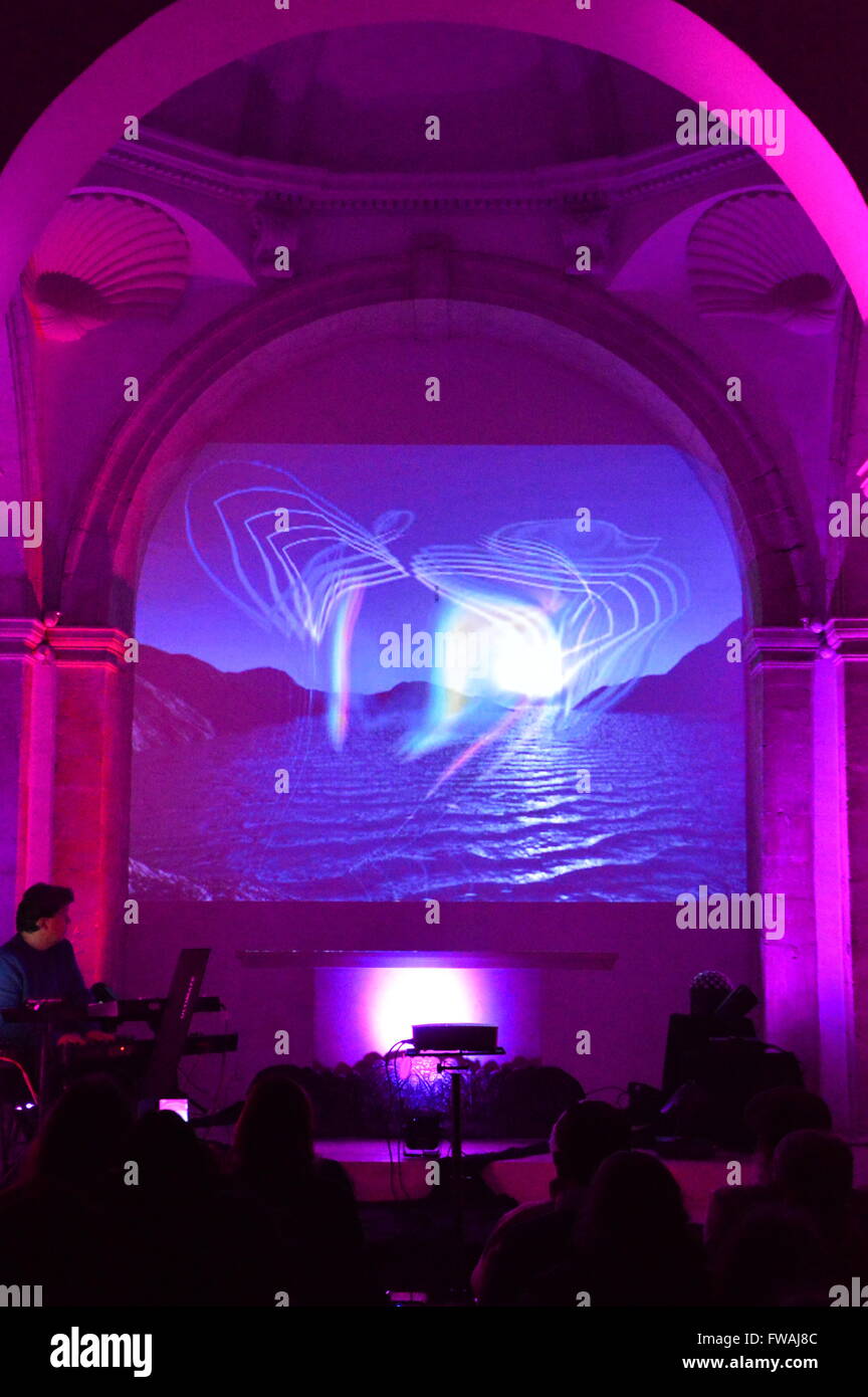 Concert in a small Church Stock Photo - Alamy