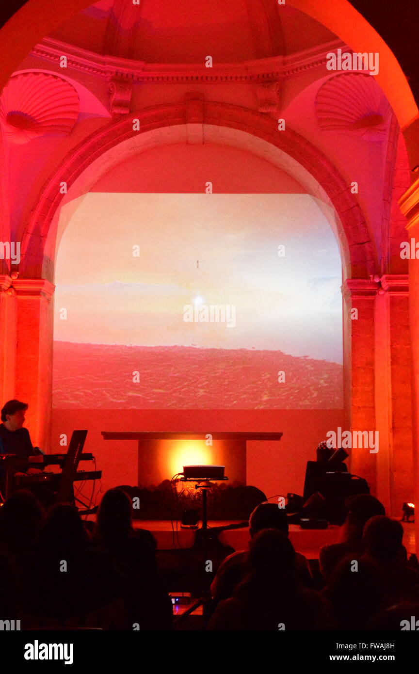 Concert in a small Church Stock Photo - Alamy