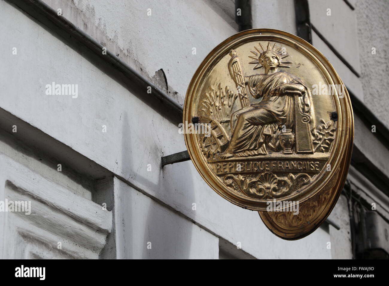 Official french notary's office symbol in Saint Cloud Stock Photo - Alamy