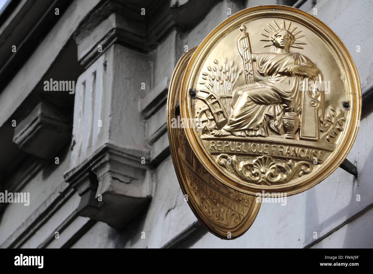 Official french notary's office symbol in Saint Cloud Stock Photo - Alamy