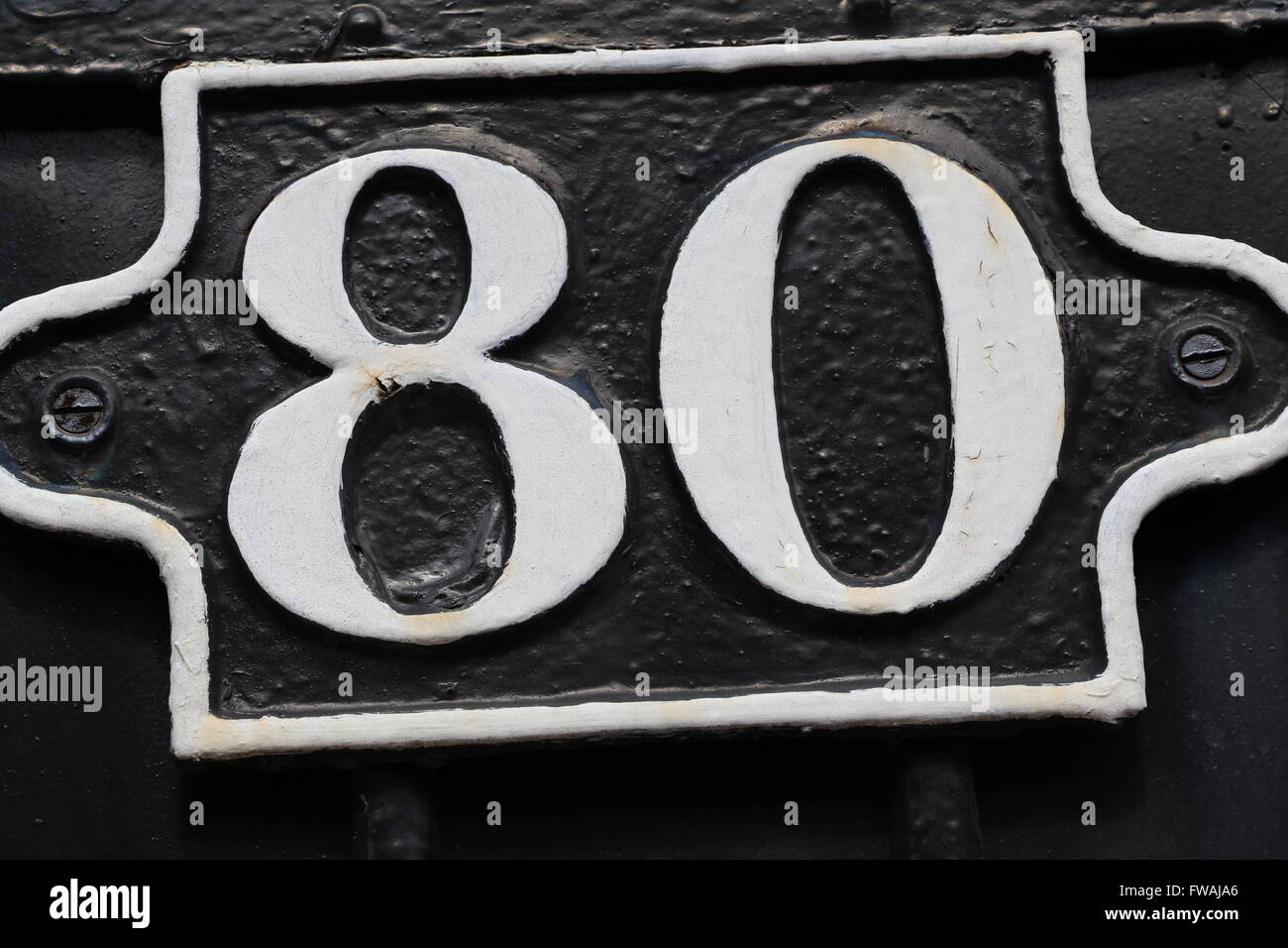 House number 80 in the city of Saint Cloud, France Stock Photo - Alamy
