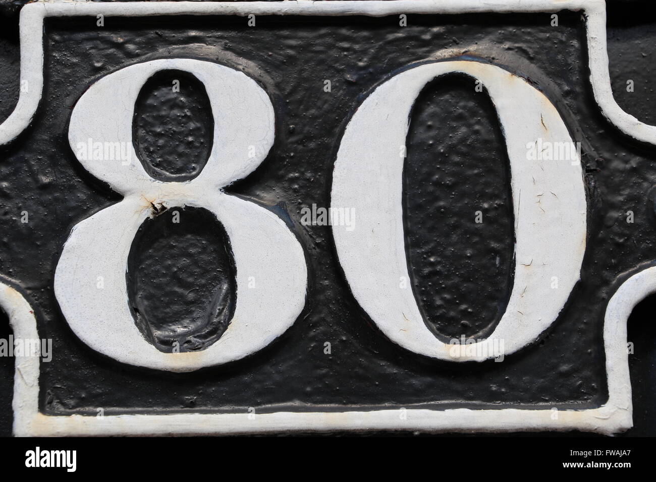 House number 80 in the city of Saint Cloud, France Stock Photo - Alamy