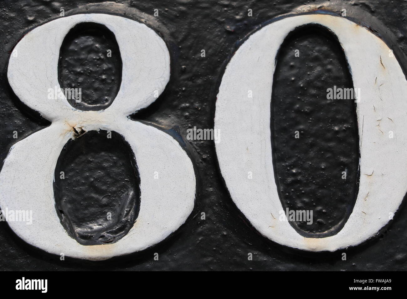 House number 80 in the city of Saint Cloud, France Stock Photo - Alamy