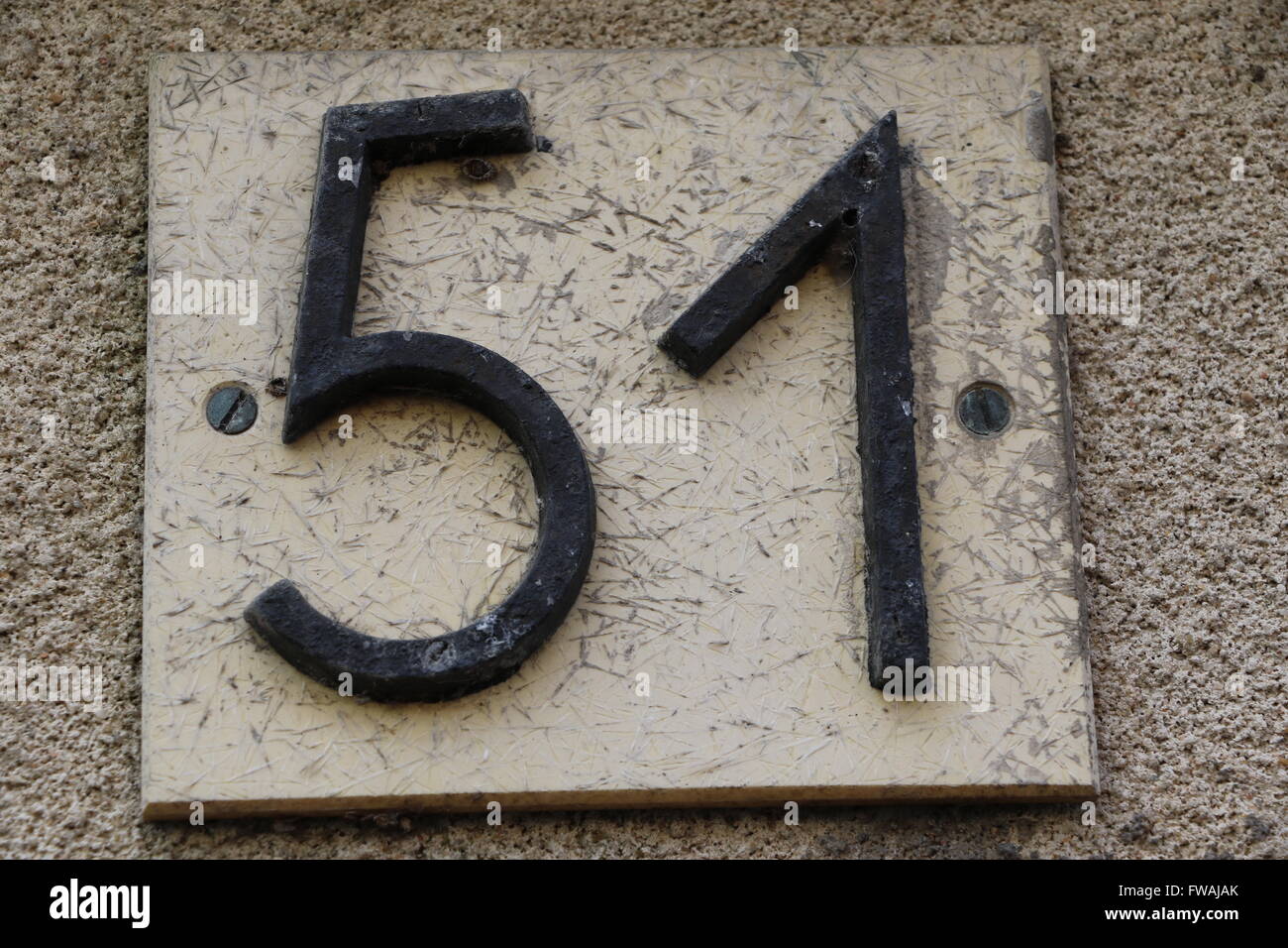 House number 51 in the city of Saint Cloud, France Stock Photo - Alamy