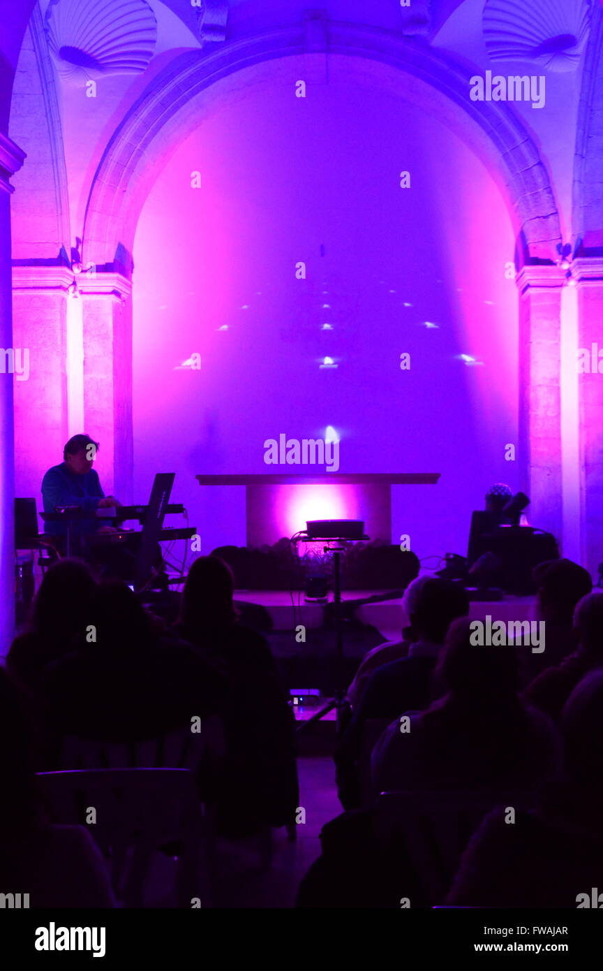 Concert in a small Church Stock Photo - Alamy