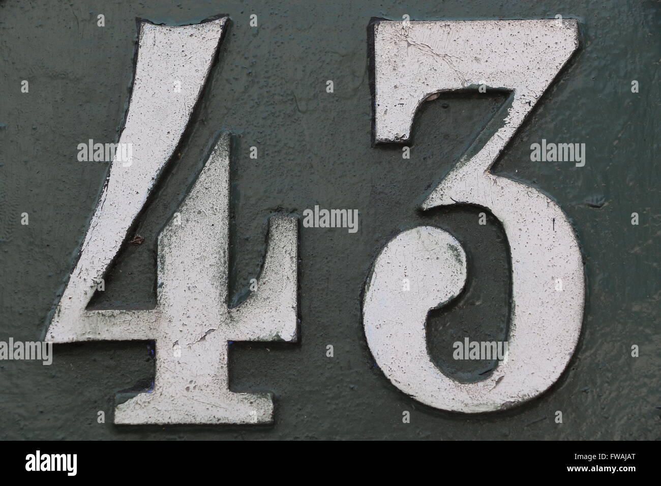 House number 43 in the city of Saint Cloud, France Stock Photo - Alamy
