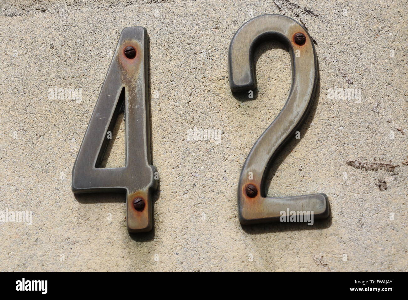 House number 42 in the city of Saint Cloud, France Stock Photo - Alamy