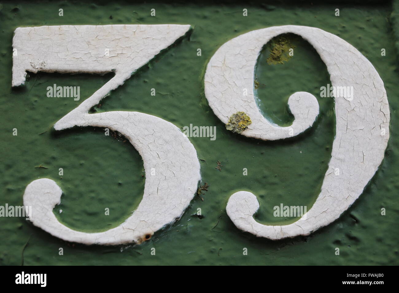 House number 39 sign hi-res stock photography and images - Alamy