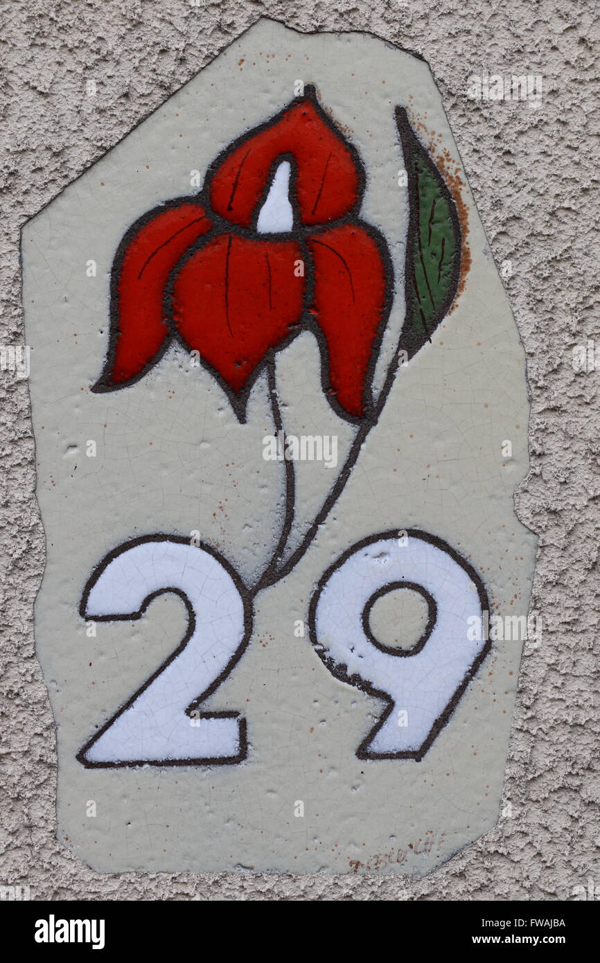 House number 29 in the city of Saint Cloud, France Stock Photo - Alamy