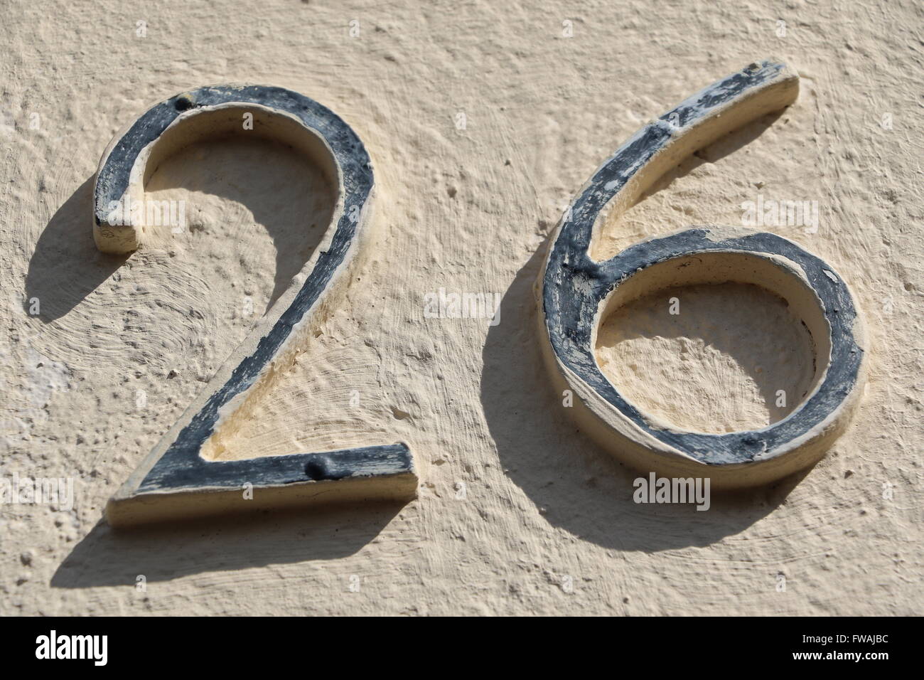 Number 26 door hi-res stock photography and images - Alamy
