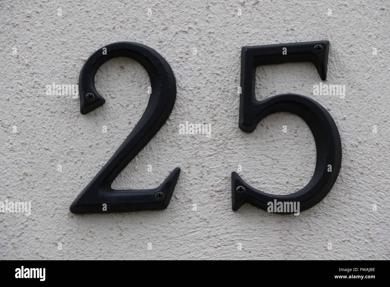 House Number 25 Sign High Resolution Stock Photography and Images - Alamy