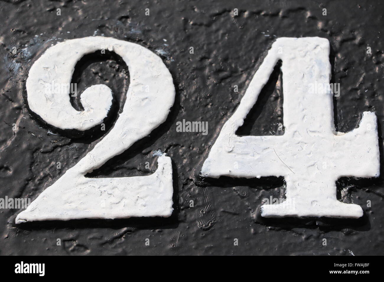 House number 24 in the city of Saint Cloud, France Stock Photo - Alamy