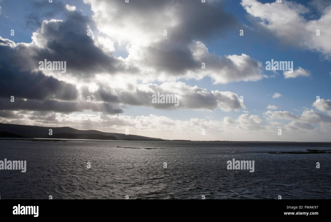 Tremadog Bay from The Cob at Porthmadog Snowdonia North Wales Stock ...