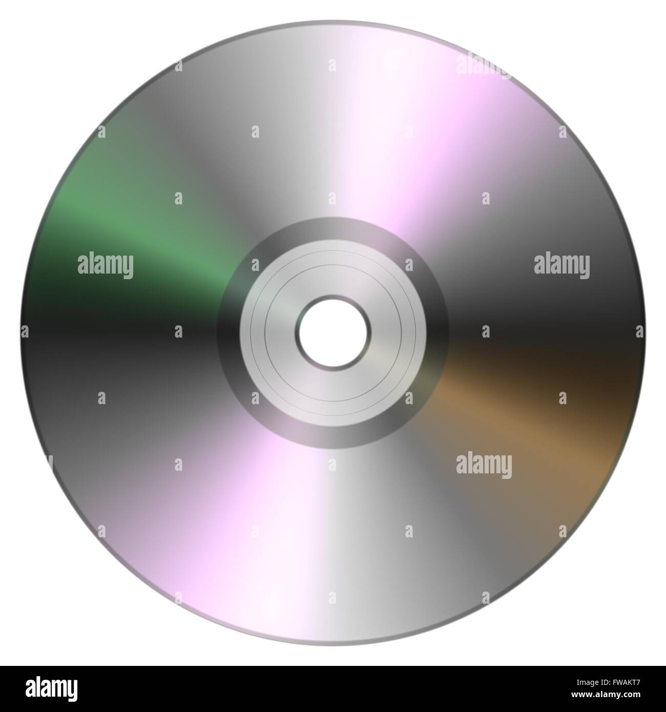 Single disc cd dvd isolated on white background Stock Photo - Alamy