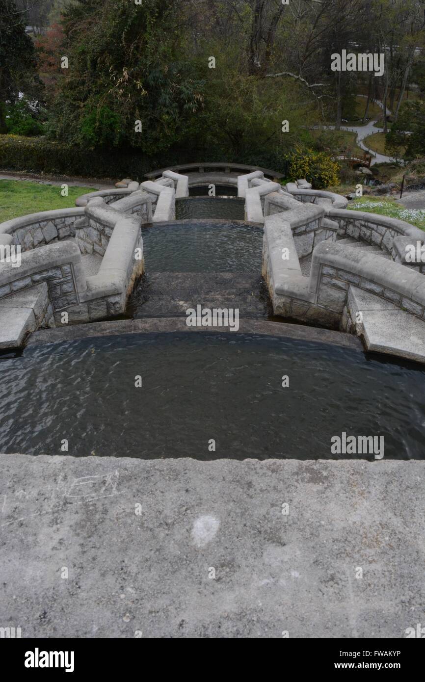 Maymont Japanese walkway with stream in the middle Stock Photo - Alamy