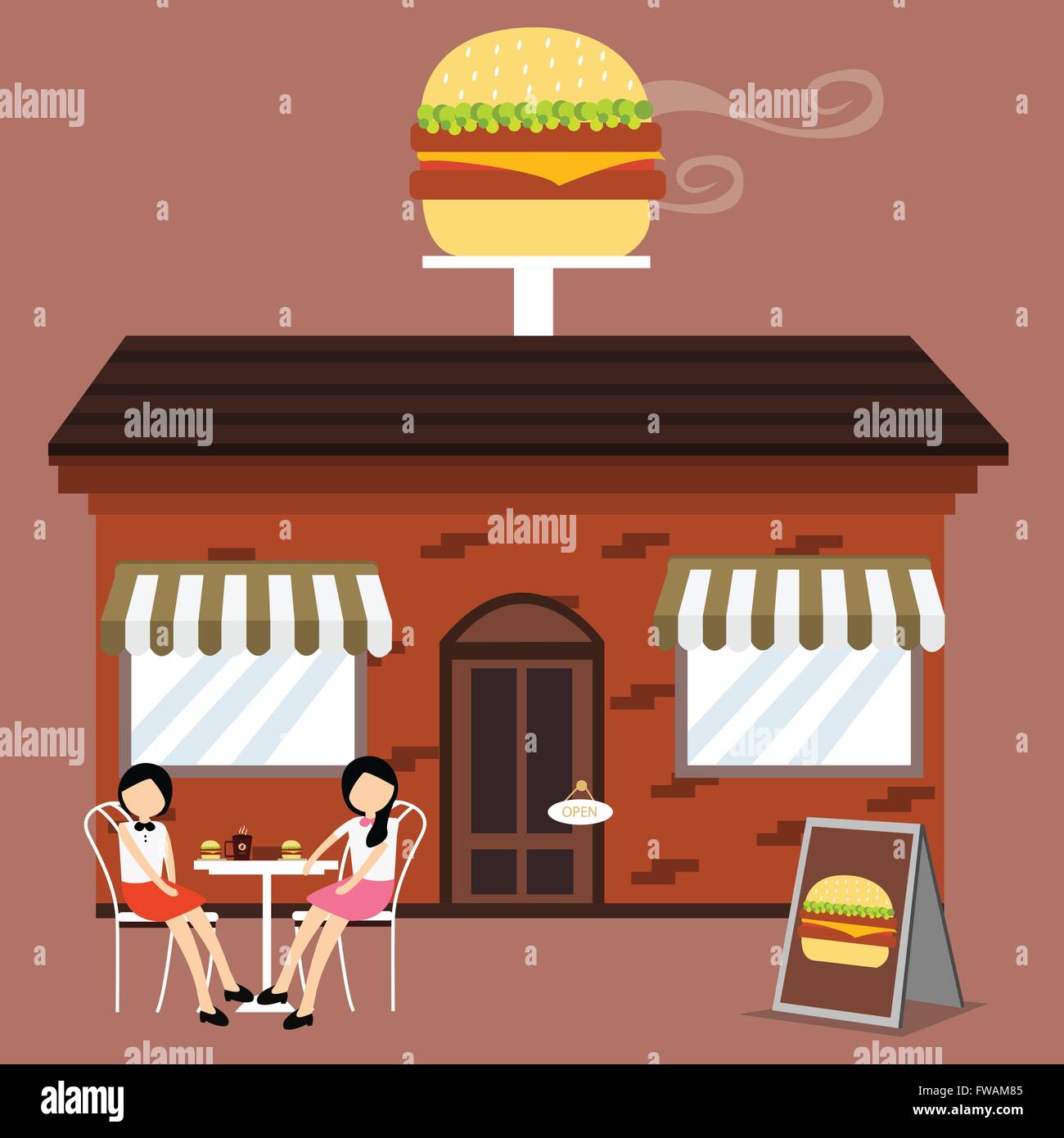Quick service restaurant chain Stock Vector Images - Alamy