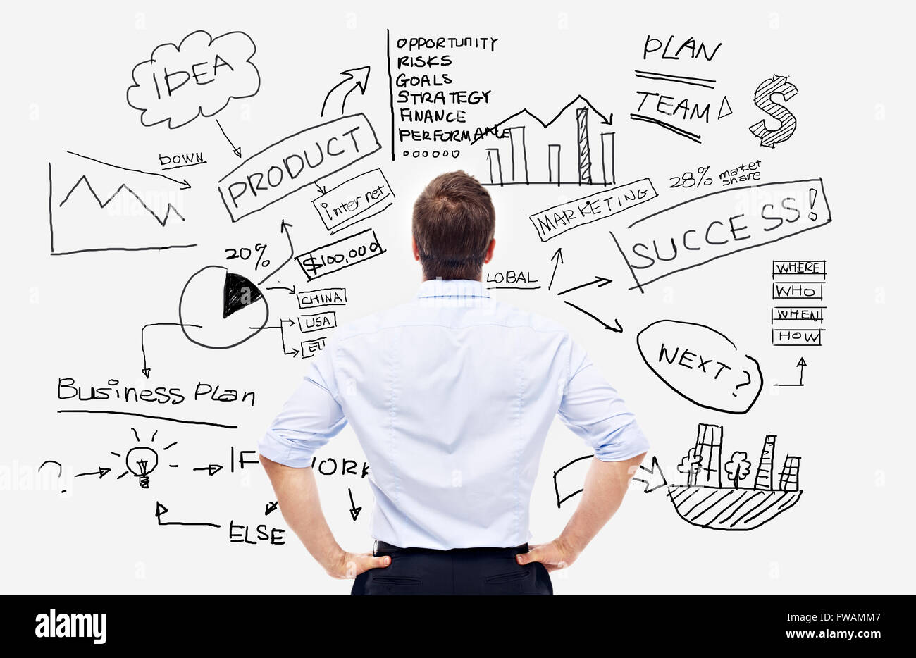 Man looking drawings hi-res stock photography and images - Alamy