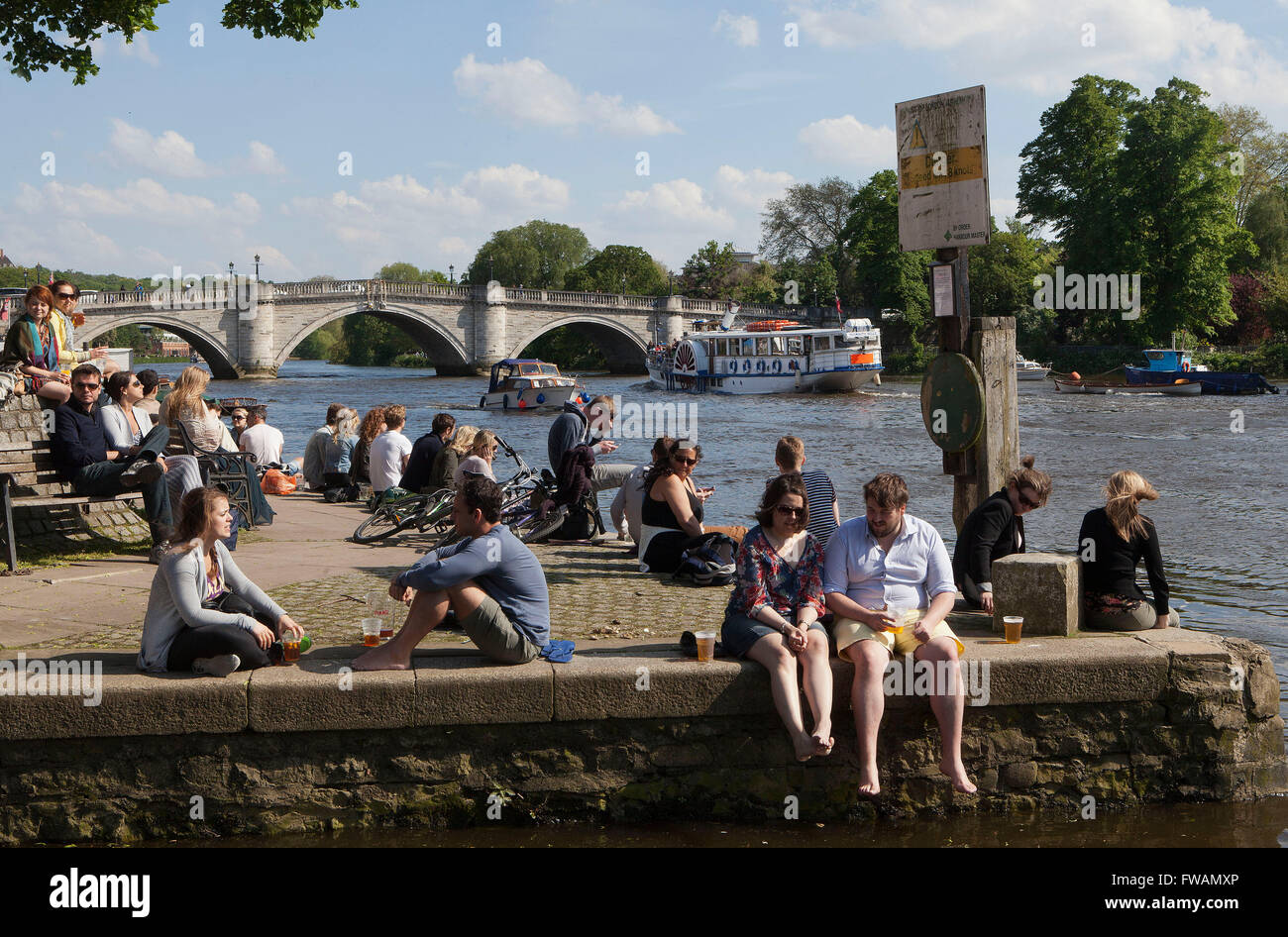 Richmond Upon Thames; the riverside Stock Photo - Alamy
