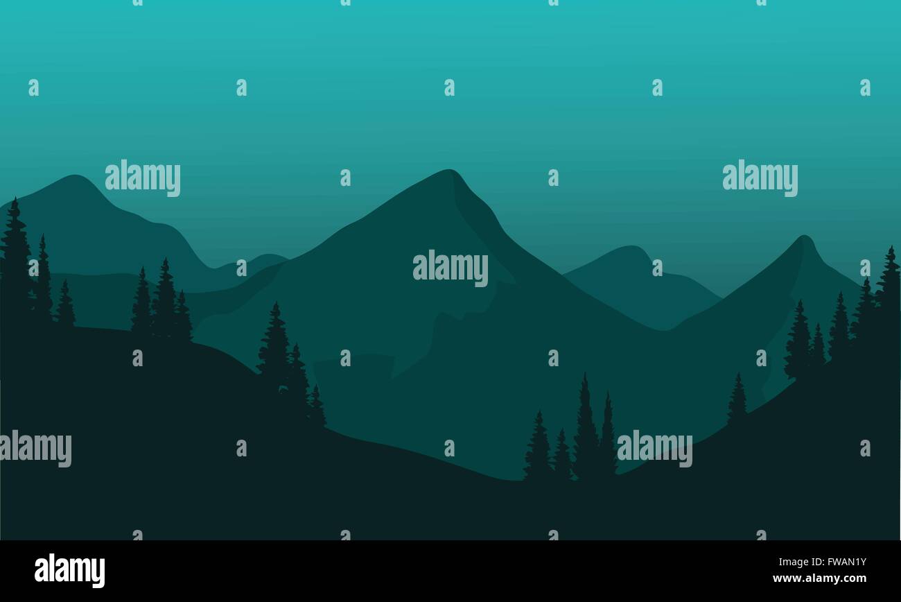 Green hils Stock Vector Images - Alamy