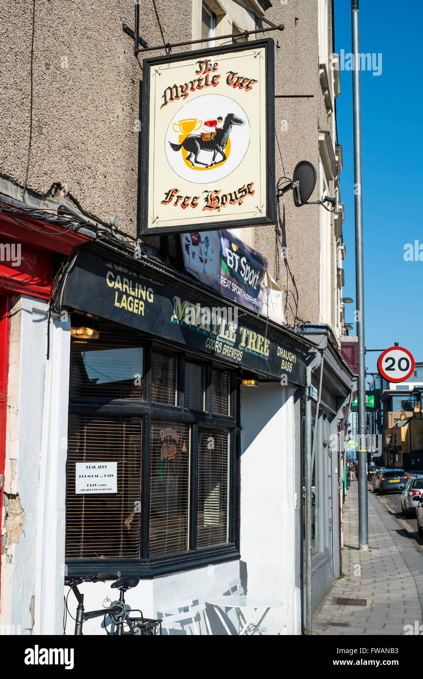 A walk around Bristol Harbour England UK the Myrtle Tree Pub Stock ...