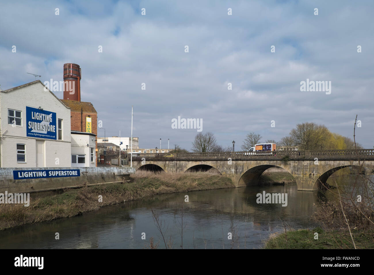 Melksham Wiltshire England UK River Avon Bridge Stock Photo - Alamy