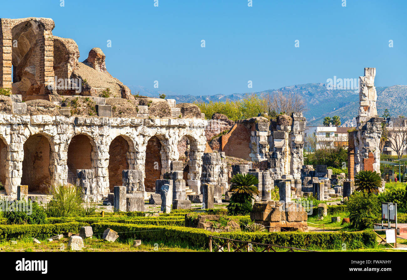 The Amphitheater of Capua, the second biggest roman amphitheater Stock ...