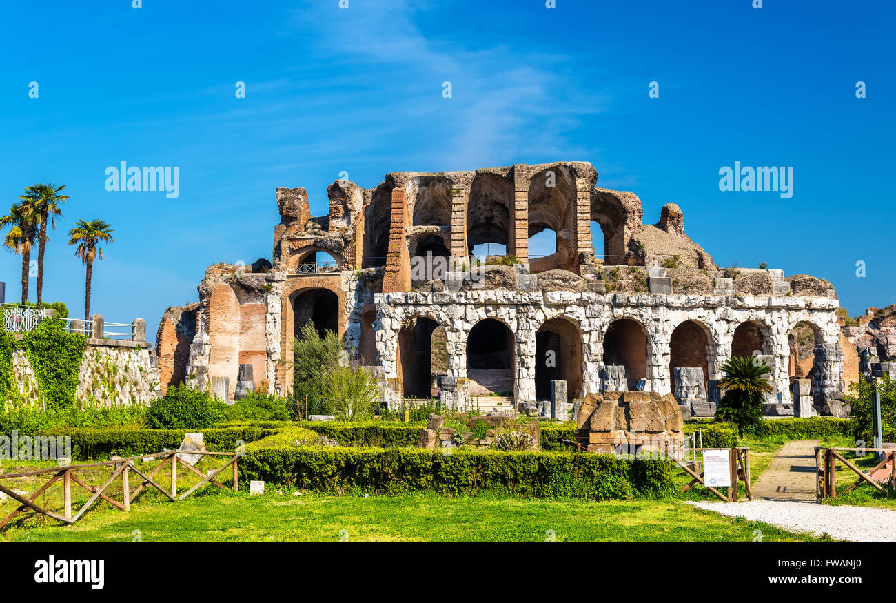 The Amphitheater of Capua, the second biggest roman amphitheater Stock ...