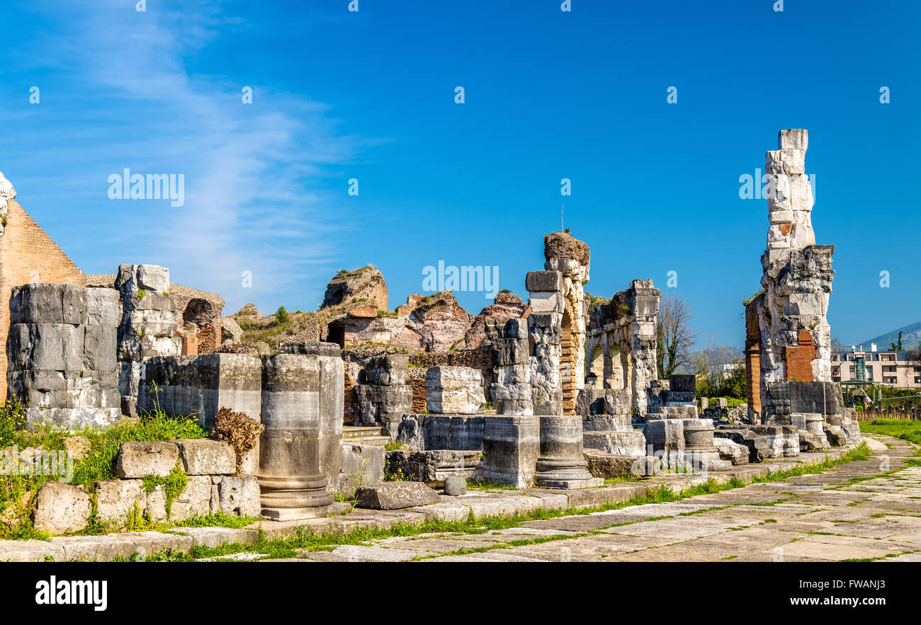 The Amphitheater of Capua, the second biggest roman amphitheater Stock ...