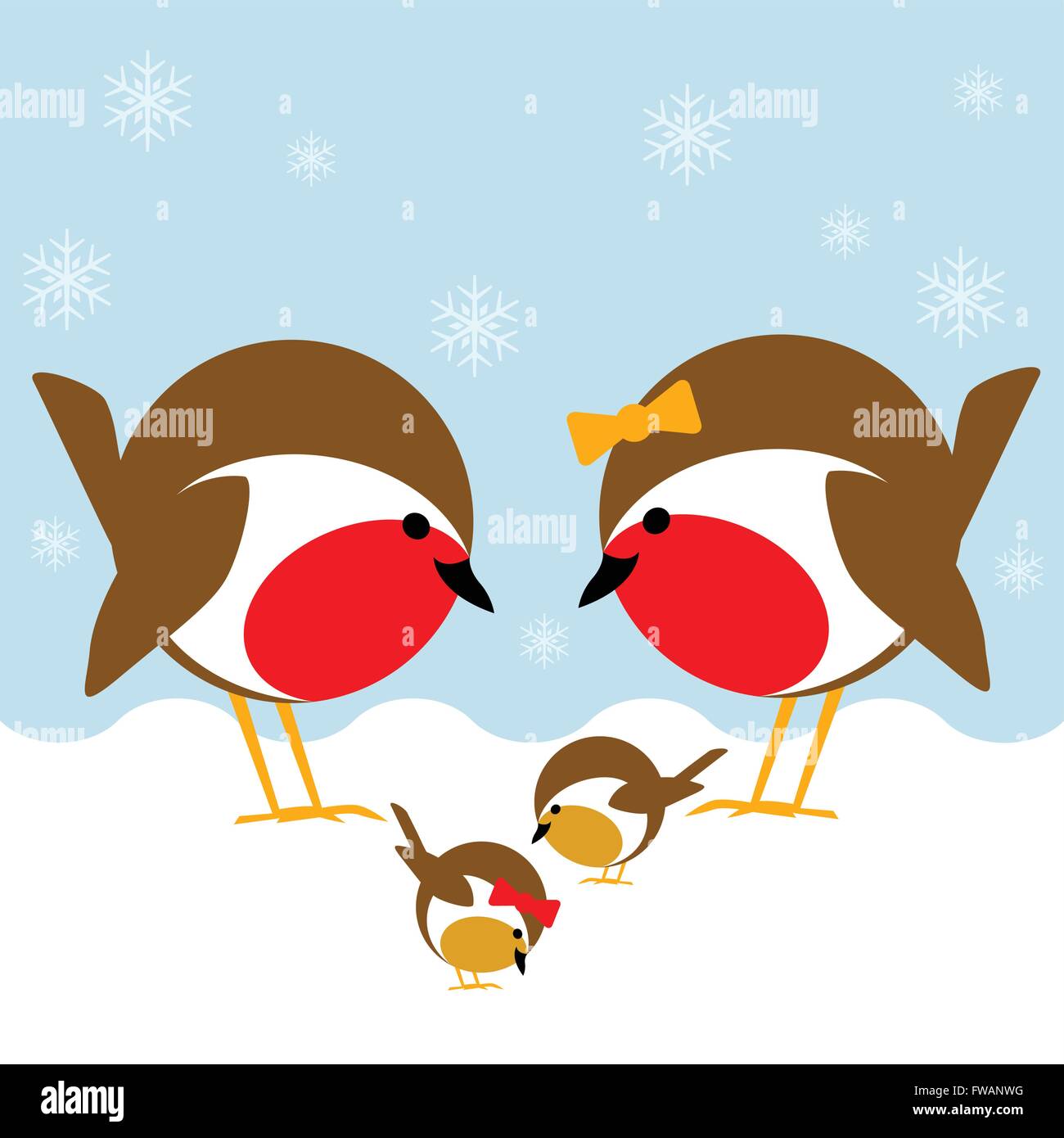 Robin winter scene hi-res stock photography and images - Alamy