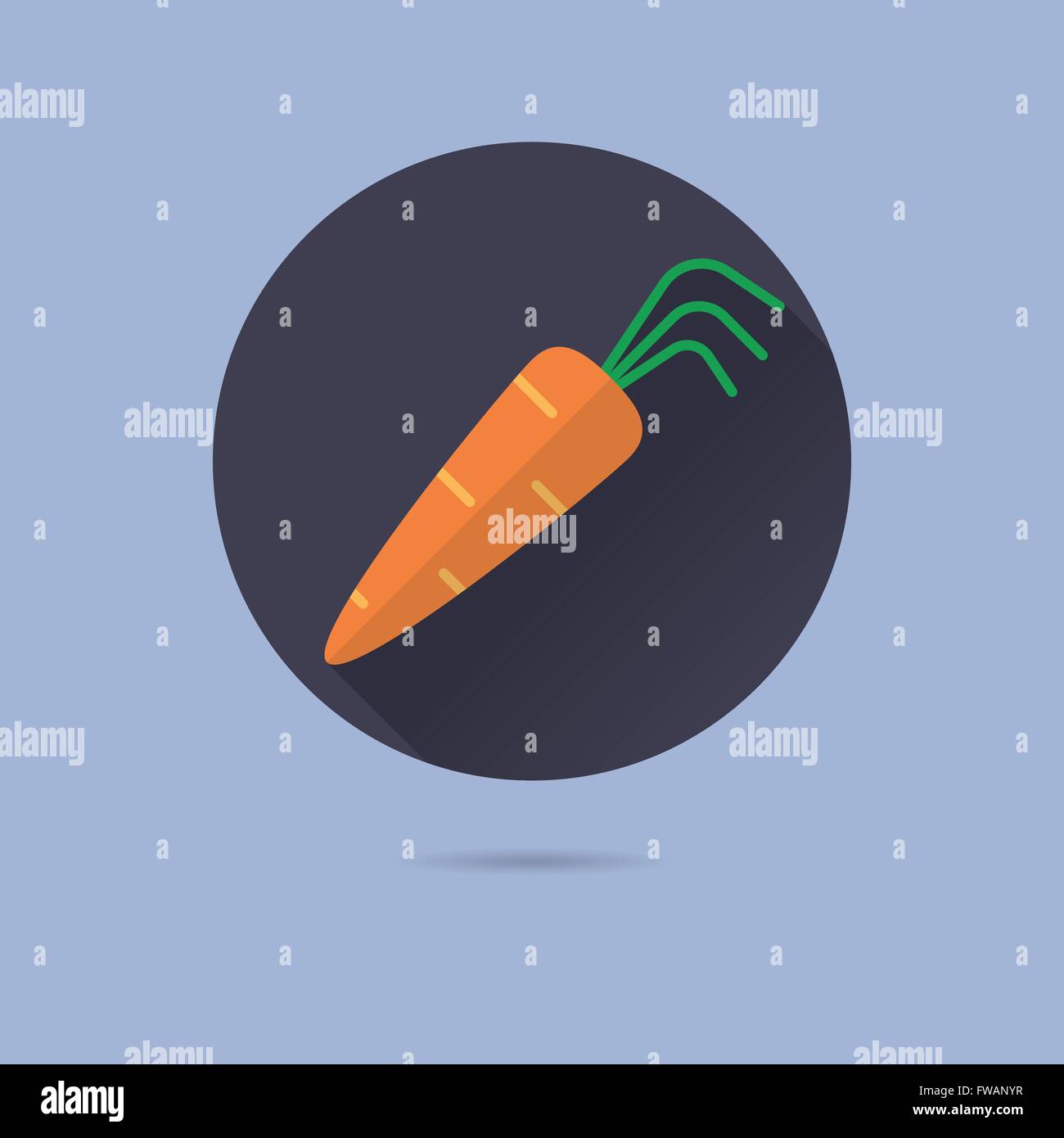 Carrot Flat Design Long Shadow Vector Icon Stock Vector Image & Art - Alamy