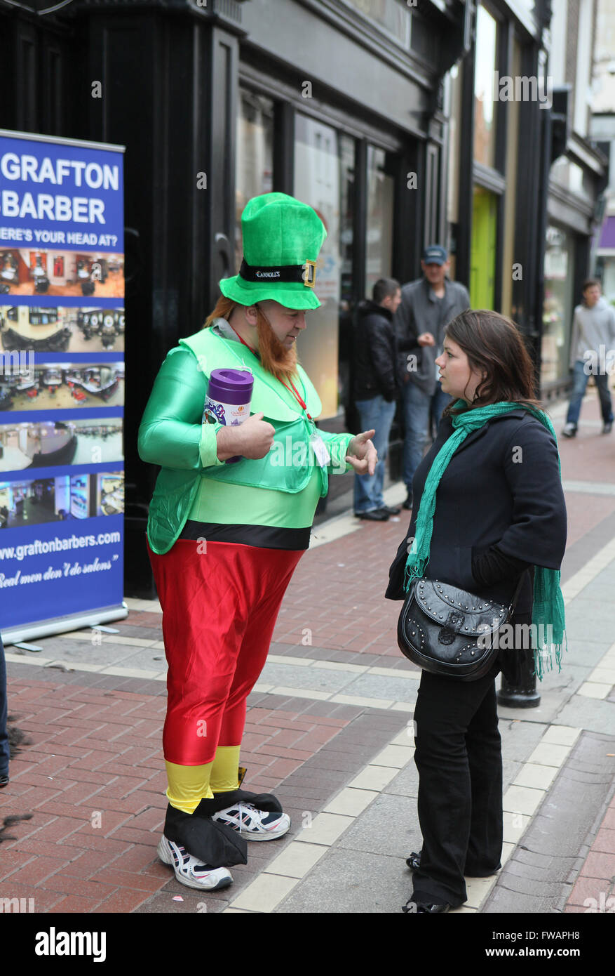 St Patrick's Day celebrations in Dublin,Ireland on the 17th of March ...