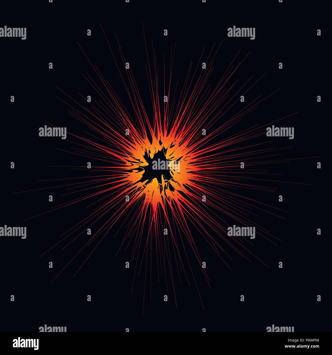 Explode Flash, Cartoon Explosion, Star Burst Stock Vector Image & Art ...
