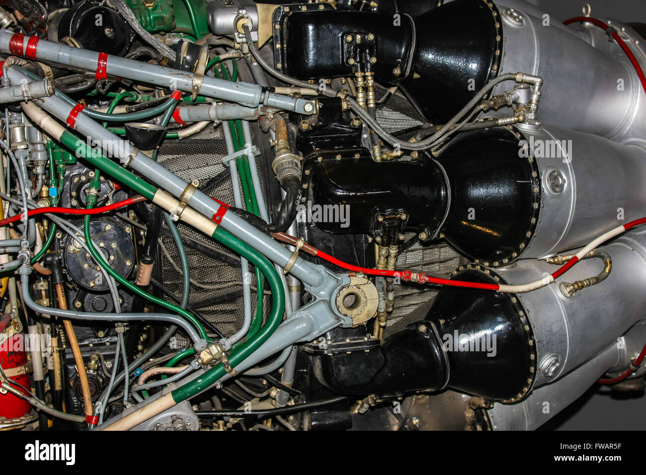 F-86 Sabre jet fighter engine Stock Photo - Alamy
