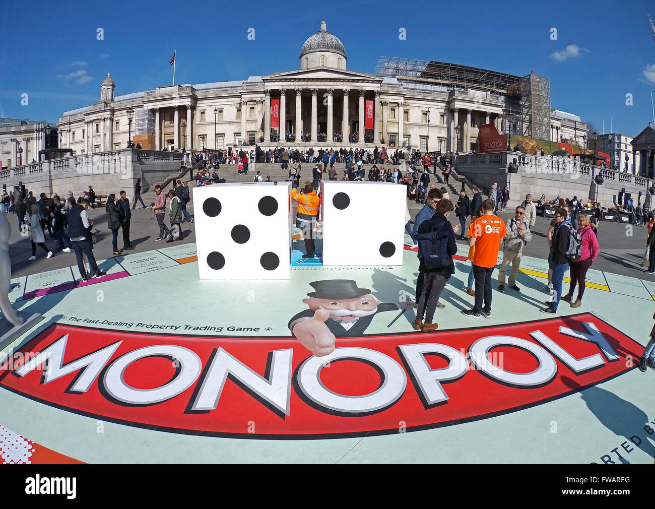 Trafalgar square monopoly london hi-res stock photography and images ...