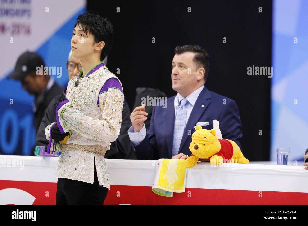 (L-R) Yuzuru Hanyu (JPN), Brian Orser, APRIL, 2016 - Figure Skating ...