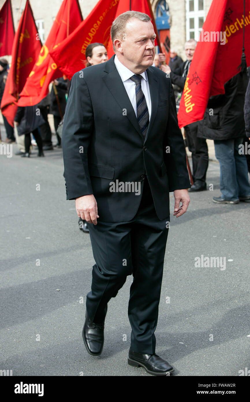 Copenhagen, Denmark, April 2nd, 2016. Danish Prime Minister, Lars ...