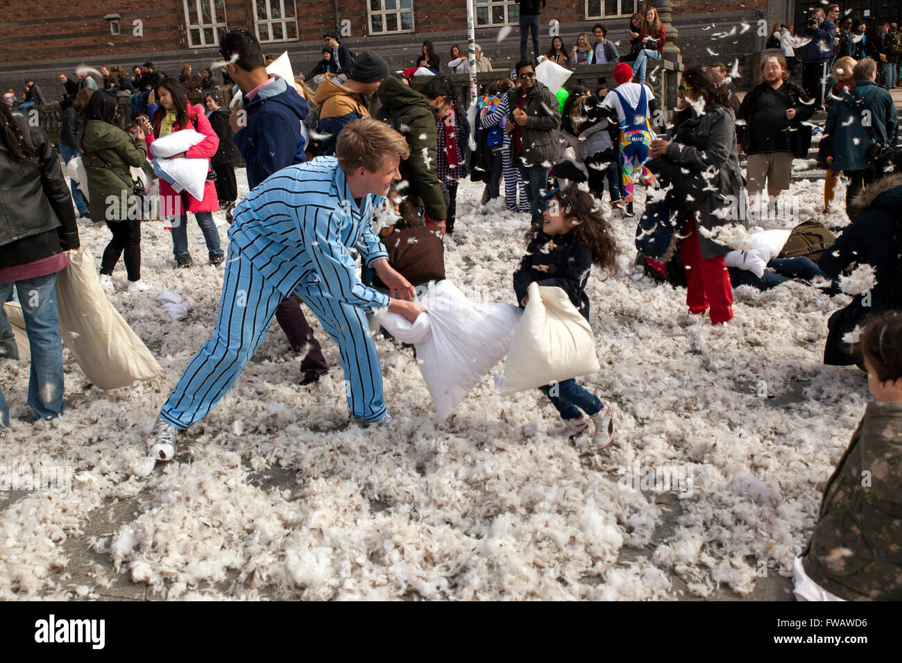 Copenhagen, Denmark, April 2nd, 2016. Many hundreds of Copenhageners ...