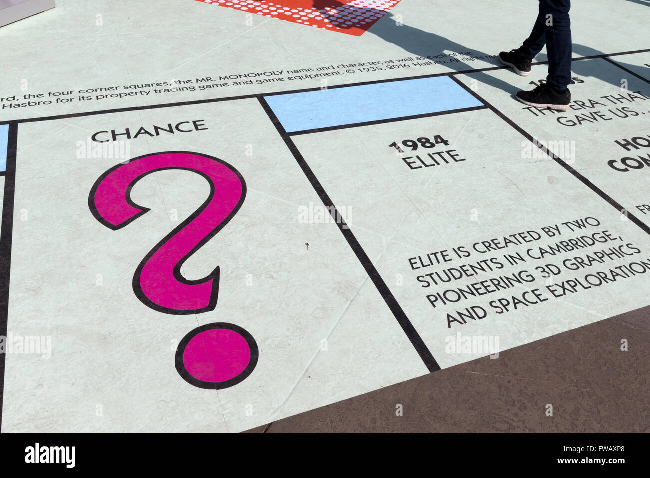 London, UK. 2nd April 2016. Giant Monopoly Board at the London Games ...