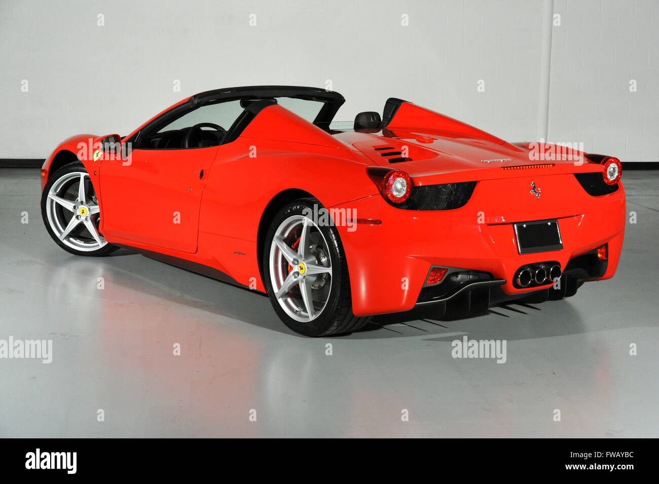 April 1, 2016: 2014 Red Ferrari Spider 458 Stock Photo - Alamy