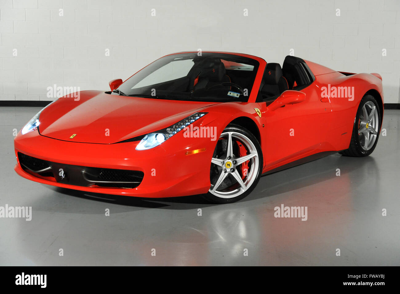 April 1, 2016: 2014 Red Ferrari Spider 458 Stock Photo - Alamy