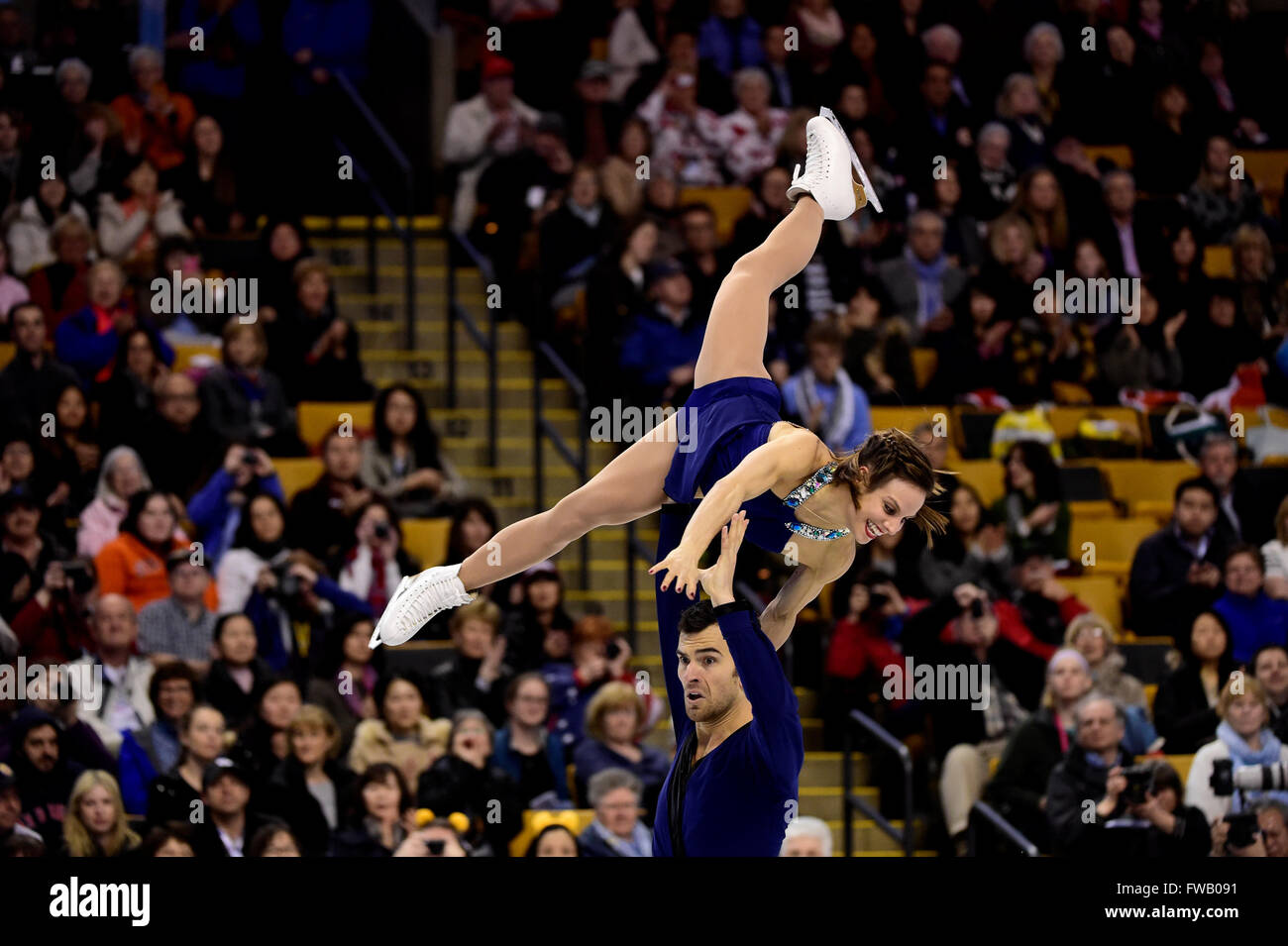Saturday, April 2, 2016: Meagan Duhamel and Eric Radford (CAN) skate in ...