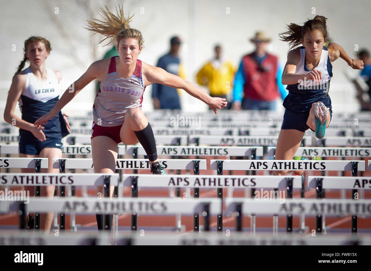 Albuquerque, NM, USA. 2nd Apr, 2016. 040216.Sandia Prep's Kiersten ...