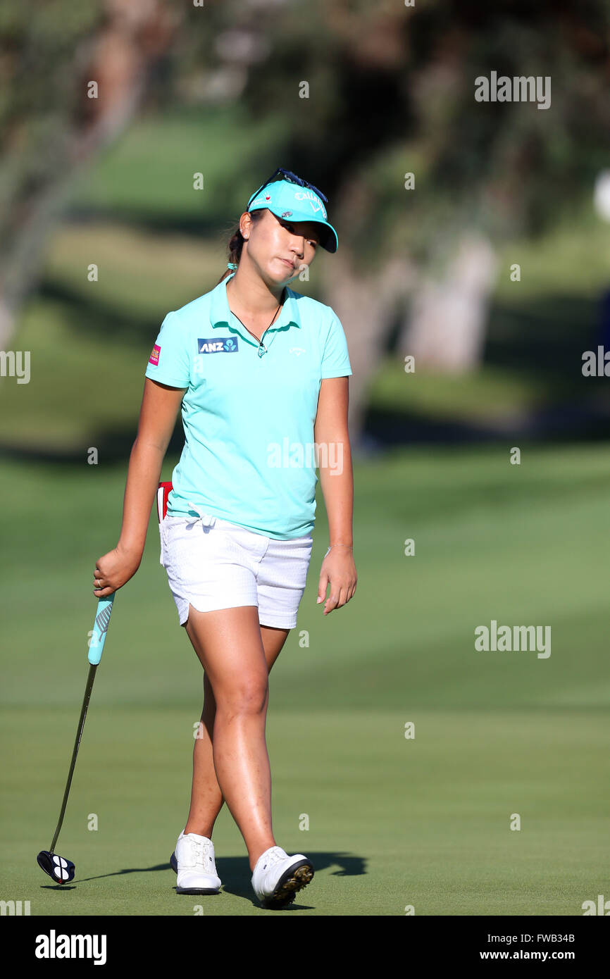 Rancho Mirage, California, USA. 02nd Apr, 2016. Lydia Ko of New Zealand ...