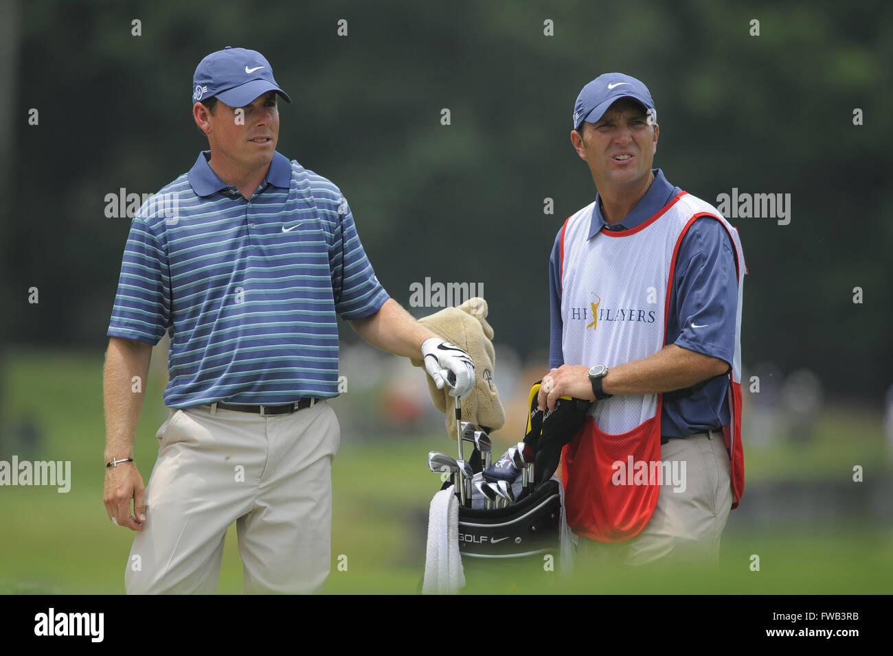 Ponte Vedra Beach, Florida, USA. 8th May, 2008. Justin Leonard and his ...