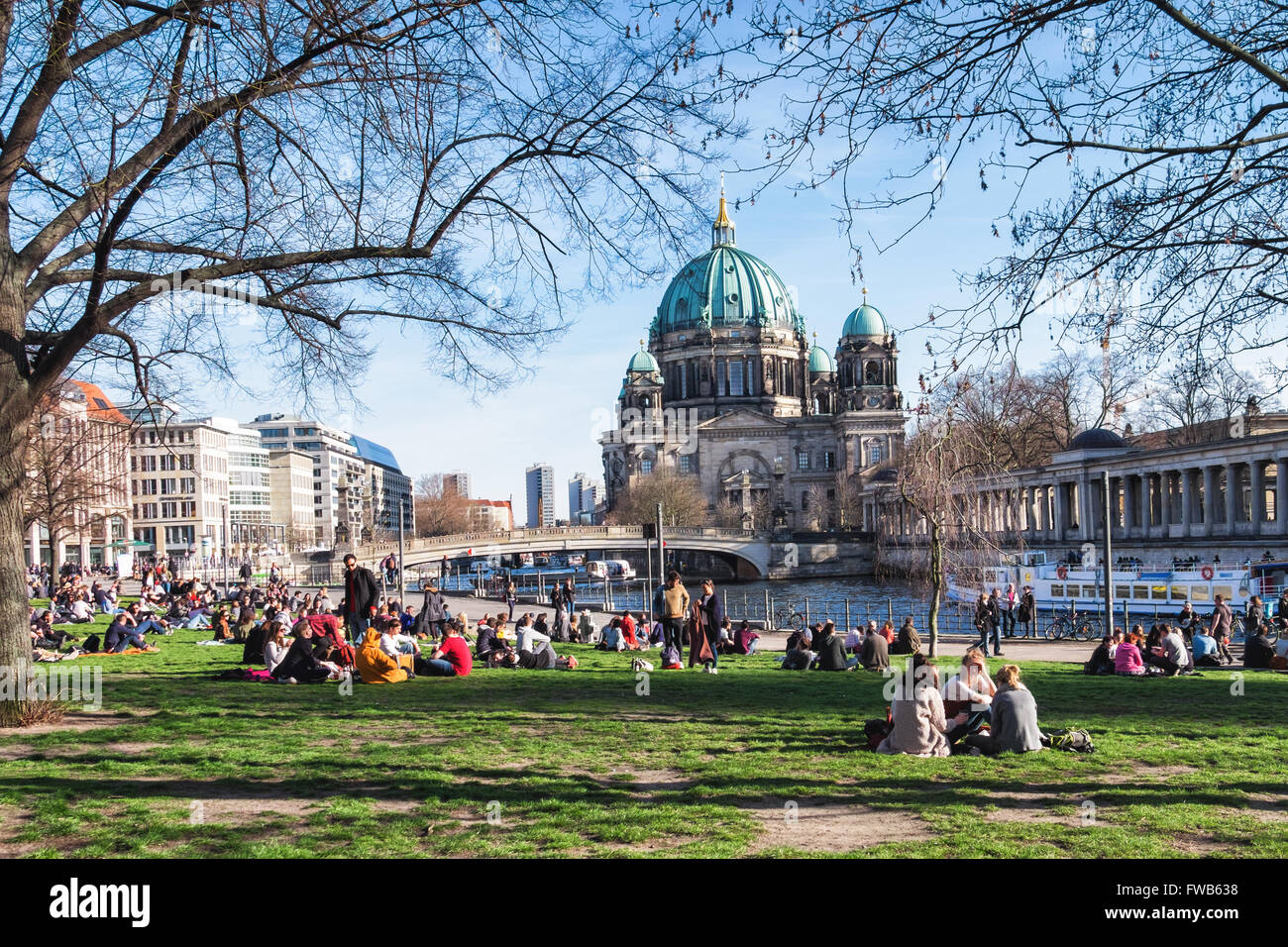 Berlin, Germany. 2nd April 2016. Berlin parks, markets and Beach bars ...
