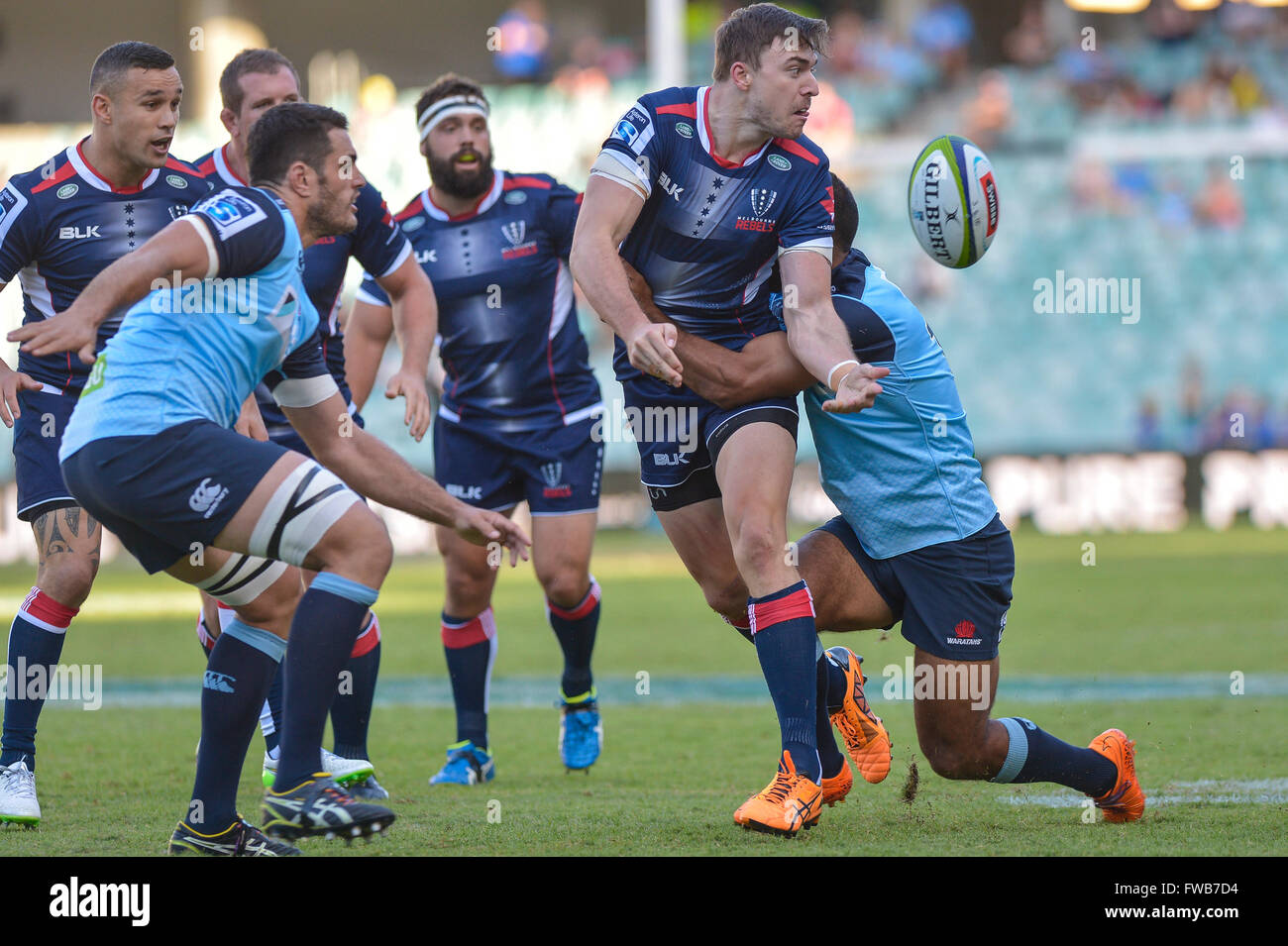 Allianz Stadium, Sydney, Australia. 03rd Apr, 2016. Super Rugby. NSW ...
