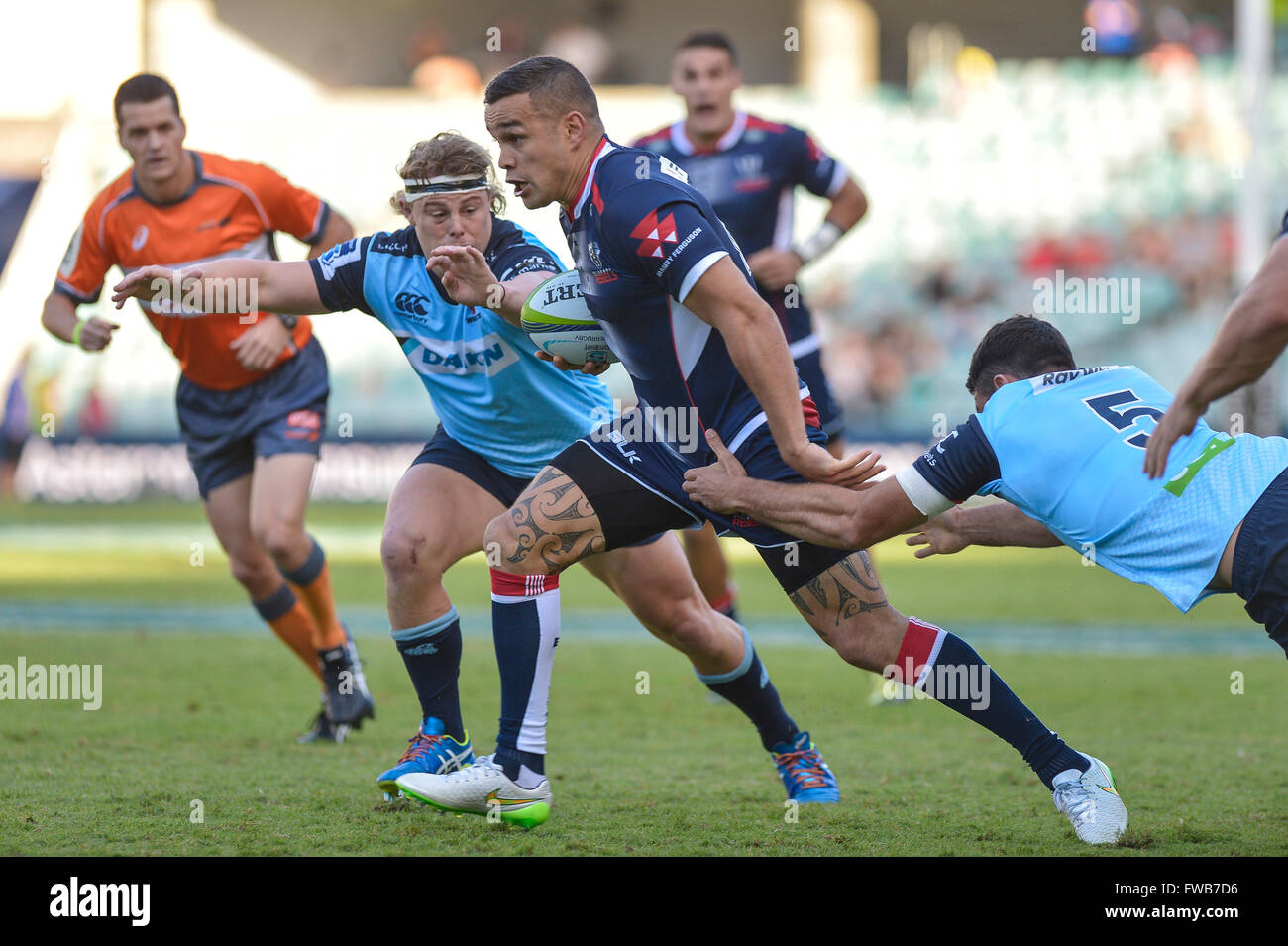 Allianz Stadium, Sydney, Australia. 03rd Apr, 2016. Super Rugby. NSW ...