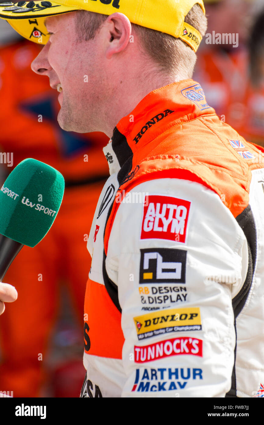 Fawkham, Longfield, UK. 3rd April, 2016. Gordon Shedden and Halfords ...