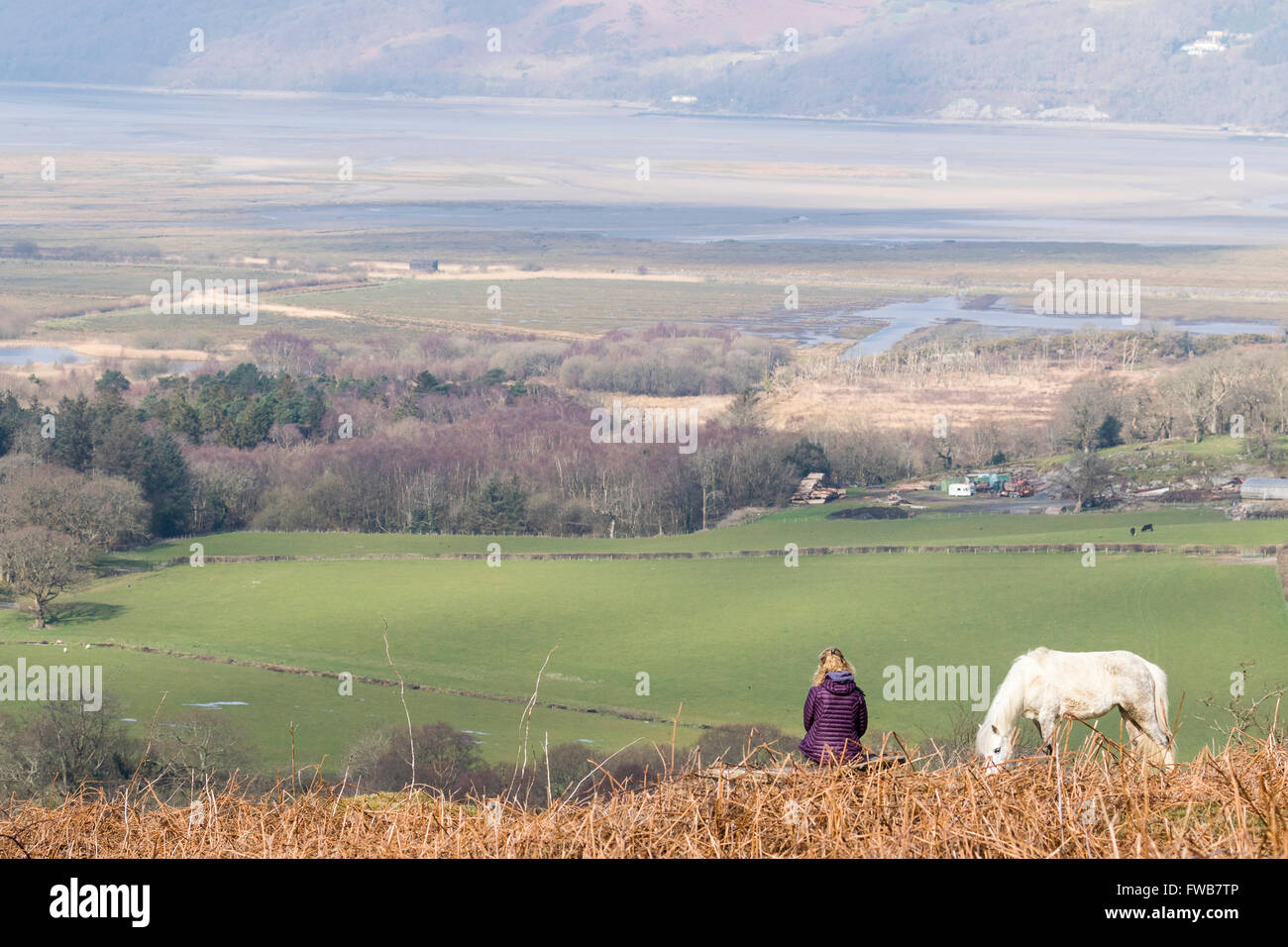 A view from above Artists Valley looking over the RSPB reserve at ...