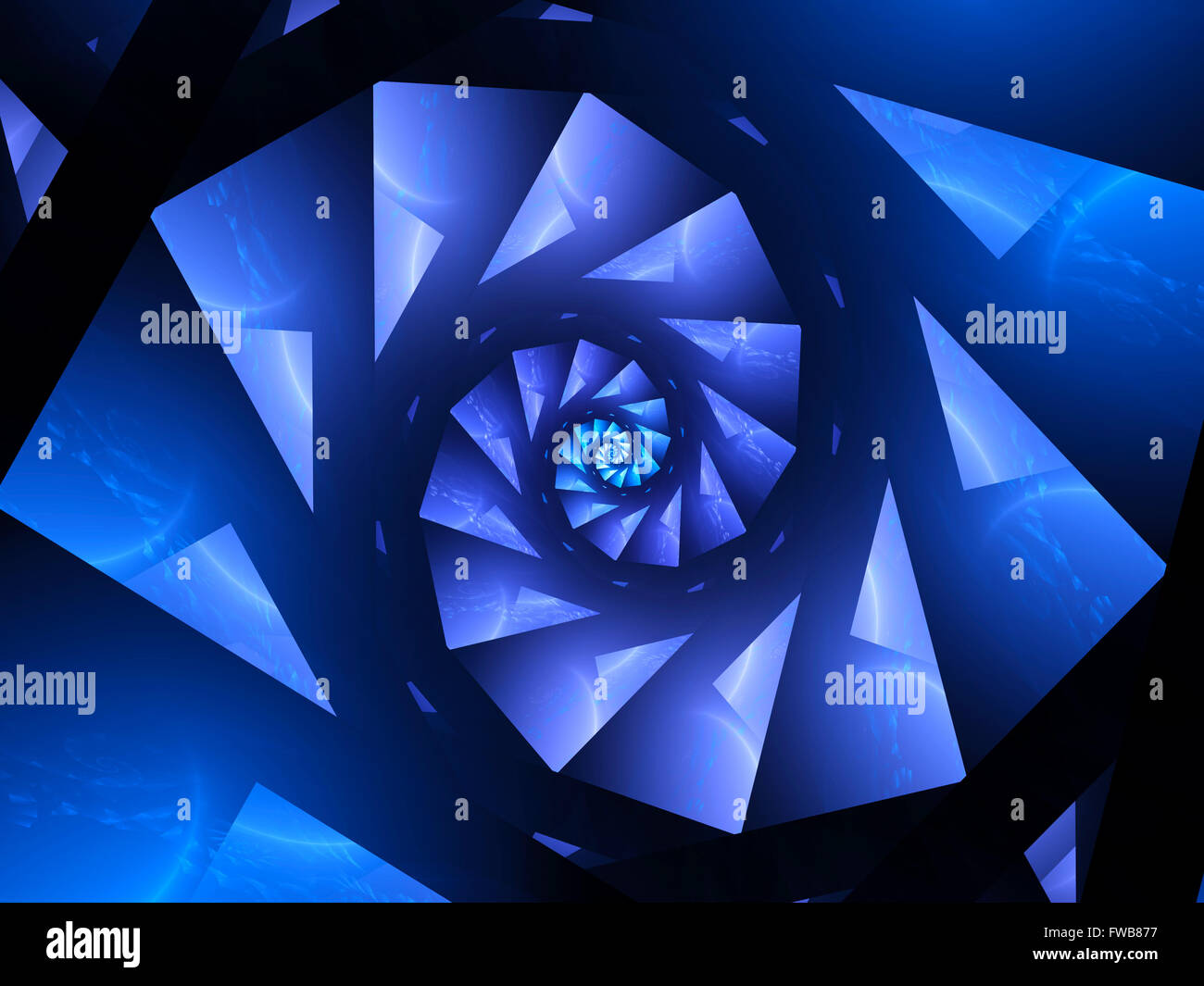 Blue spiral background hi-res stock photography and images - Alamy